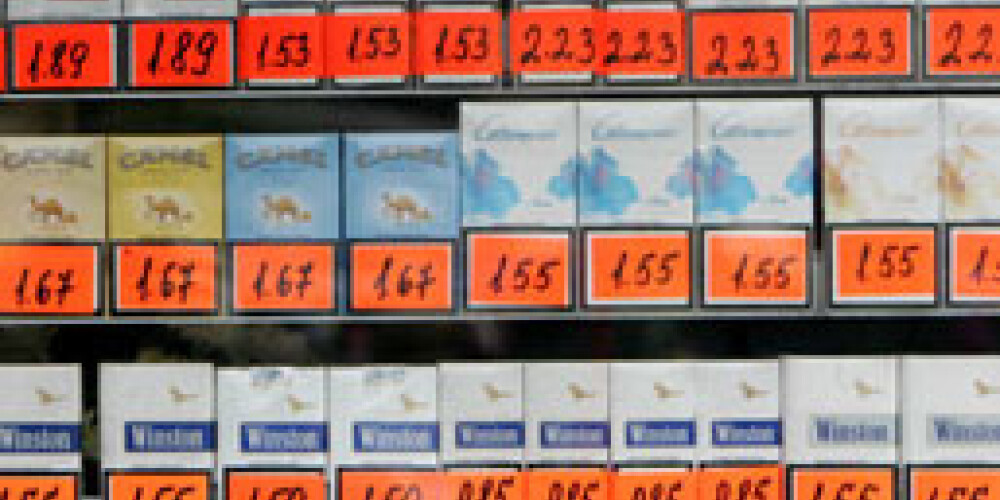 Akcīzes nodoklis cigarešu cenas sadārdzinājis par 5 līdz 10 santīmiem