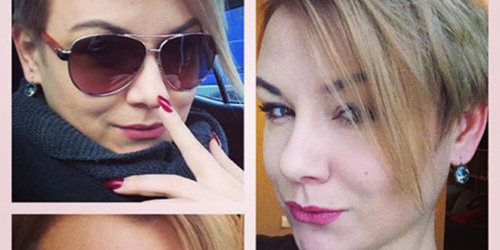 Ieva Brante atvadās no blondas matu krāsas. FOTO