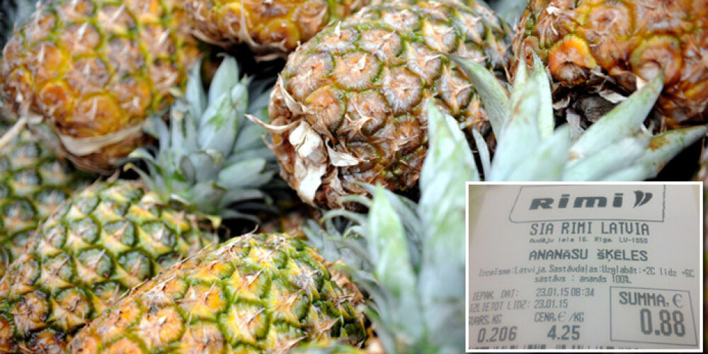 "Rimi" pamanās tirgot ananasus, kas it kā auguši Latvijā