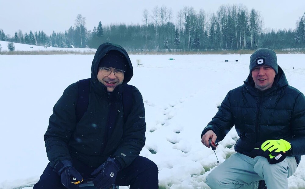 Arnis Krauze un Edijs Bošs bļitko kā kino leģendas Pāvuls un Liepiņš ...