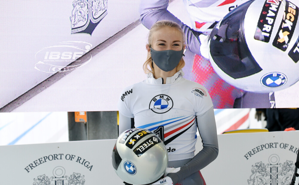 Tēraudai 19.vieta Pasaules kausa skeletonā piektā posma sacensībās