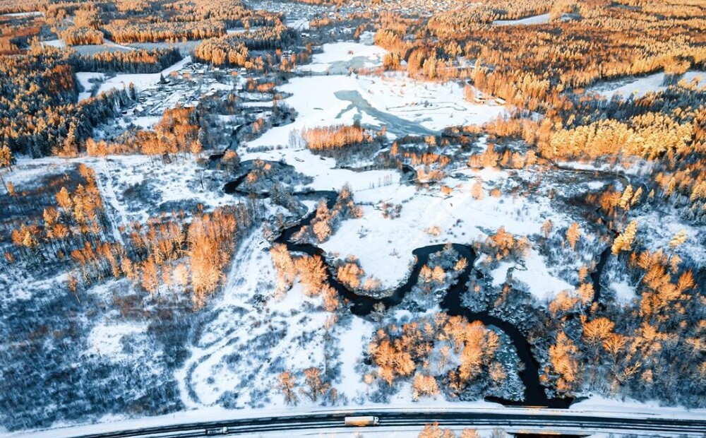 FOTO: maģiski Misas upes skati no putna lidojuma