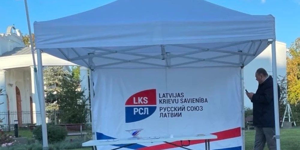 FOTO: Daugavpils mēra vietnieks darbalaikā klaiņo pie "Latvijas krievu ...