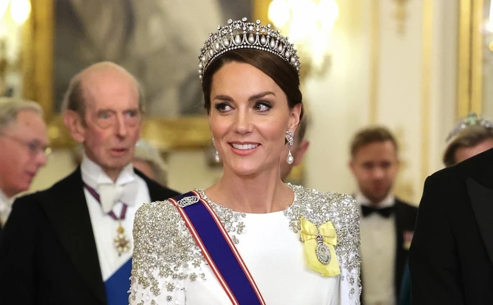 Velsas princese Ketrīna apmeklē valsts banketu par godu Dienvidāfrikas ...