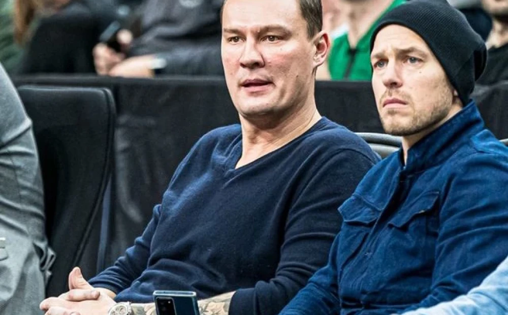 FOTO: "Žalgiris" basketbola spēli Kauņā apmeklē arī Andris Biedriņš