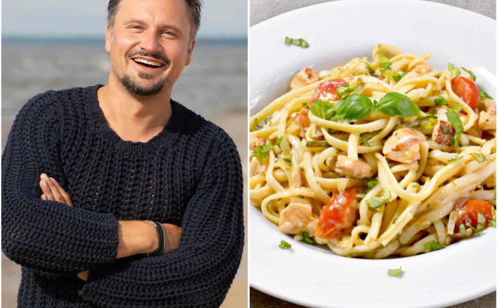 Andris Bulis gatavo spageti ar lasi: "Novērtēju garšīgu ēdienu, kas ...