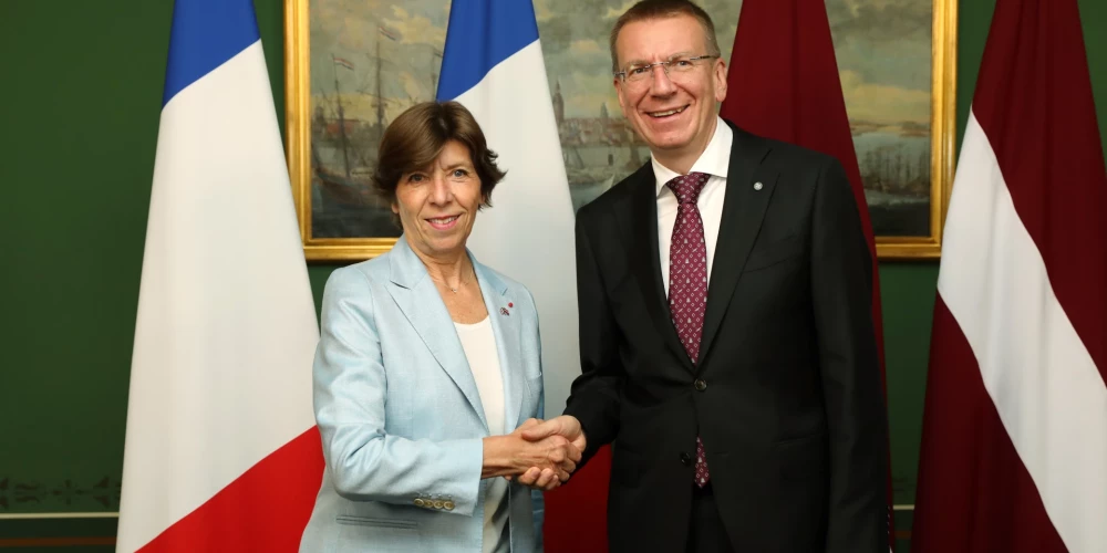 Francija ir tuvs Latvijas sabiedrotais, uzsver Valsts prezidents