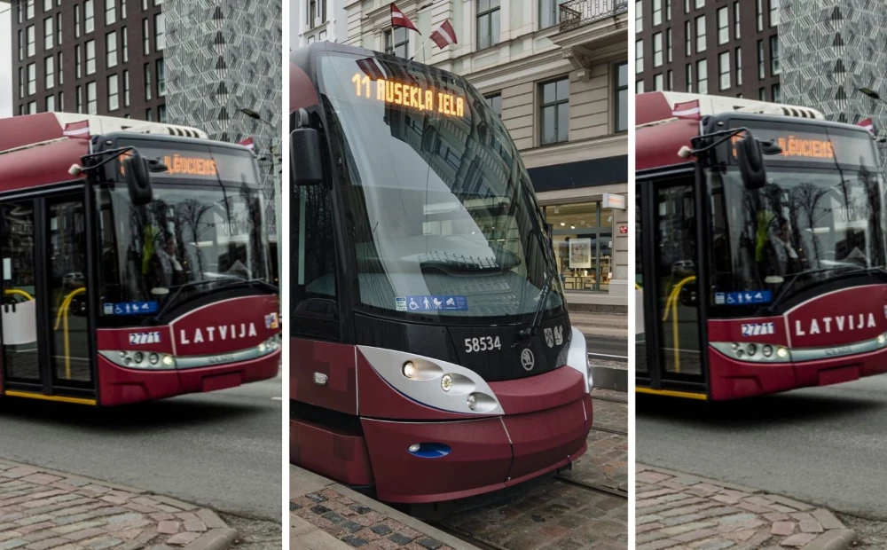 FOTO: par godu valsts svētkiem Rīgā kursē svētku tramvajs, autobuss un ...