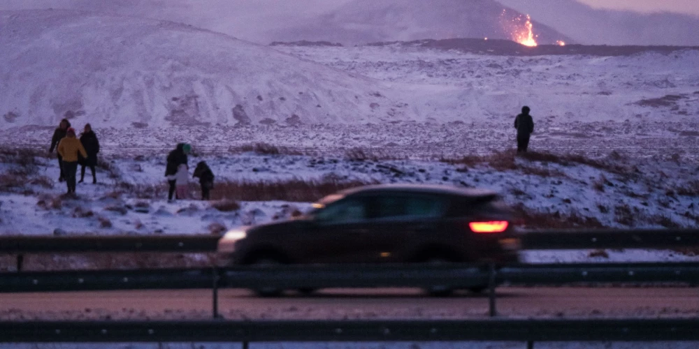 Islandes vulkāna izvirdums latviešu acīm: traki skati!