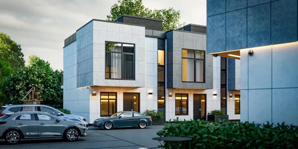 Праздник стропил отмечает жилой проект уникального концепта в Риге UPLEVEL HOME