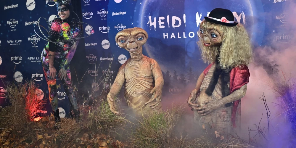 Heidija Kluma atkal pārsteidz! Halovīnā viņa ar vīru pārtop par ...